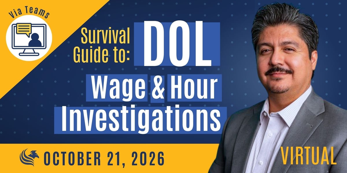 DOL Investigations Training 2026